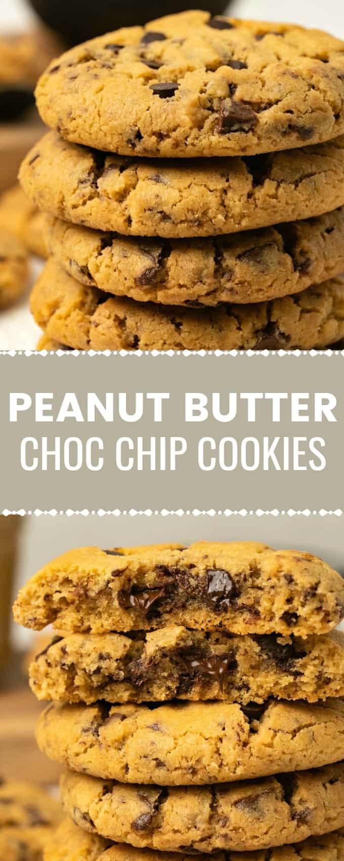 Peanut Butter Chocolate Chip Cookies - Gimme That Flavor