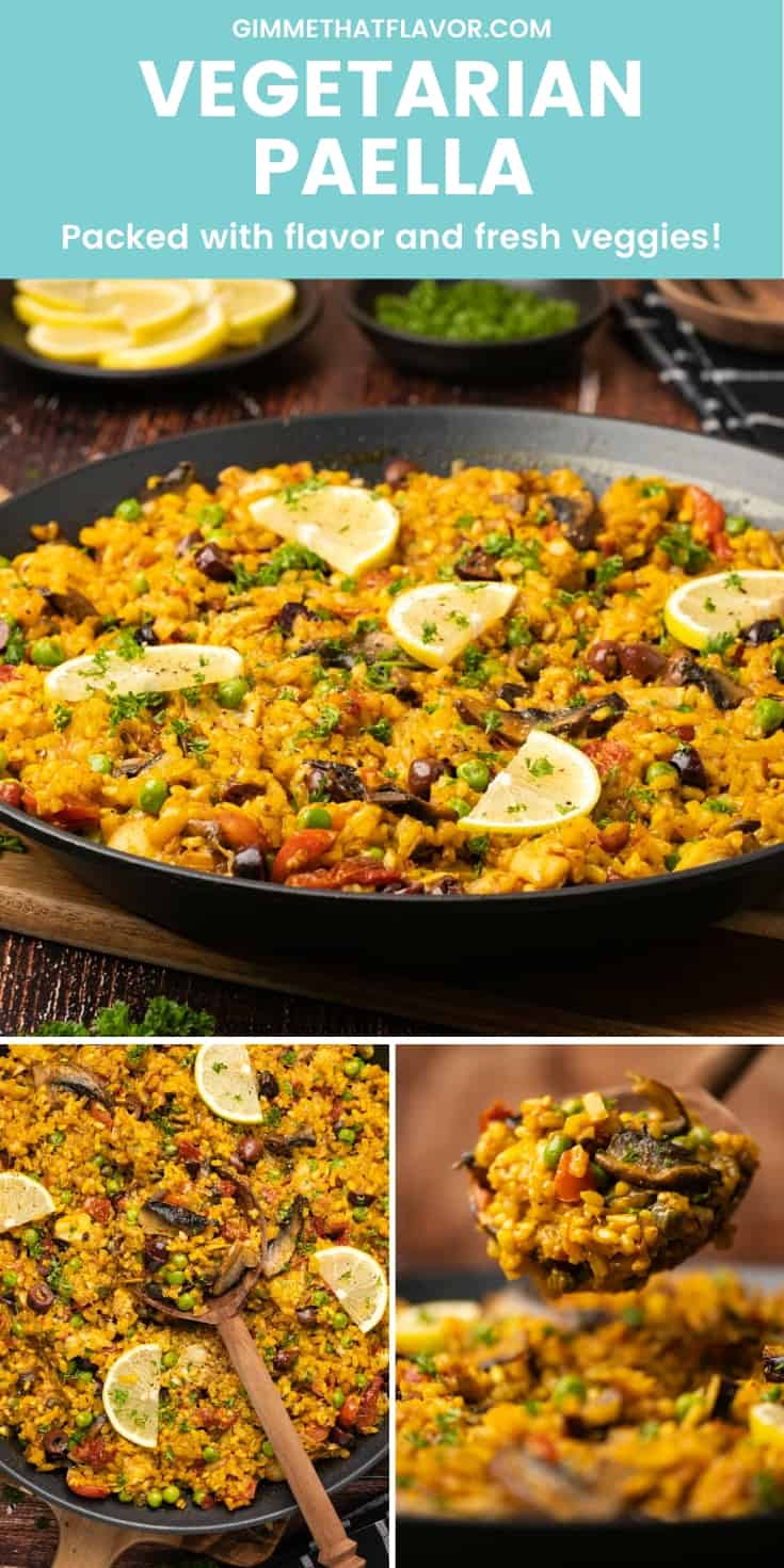 Vegetable Paella - Gimme That Flavor