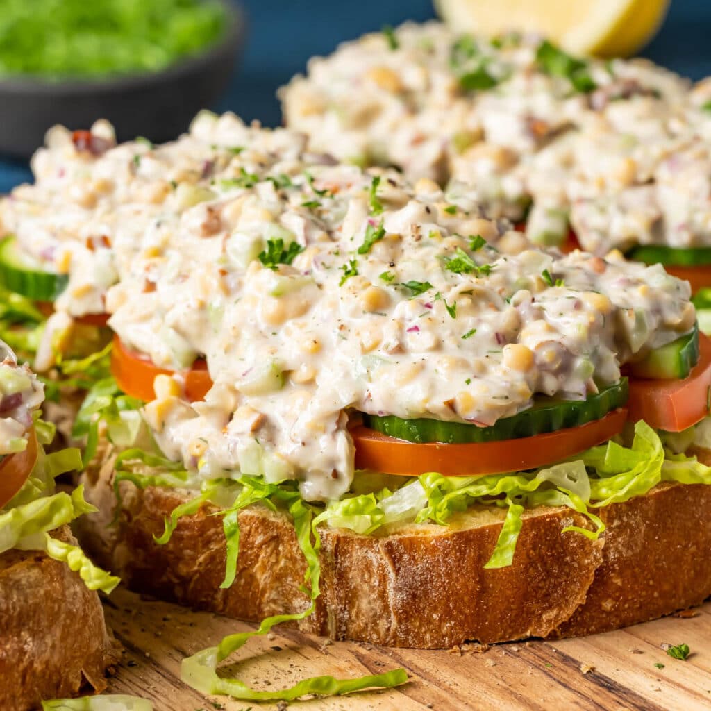 Chickpea Chicken Salad - Gimme That Flavor