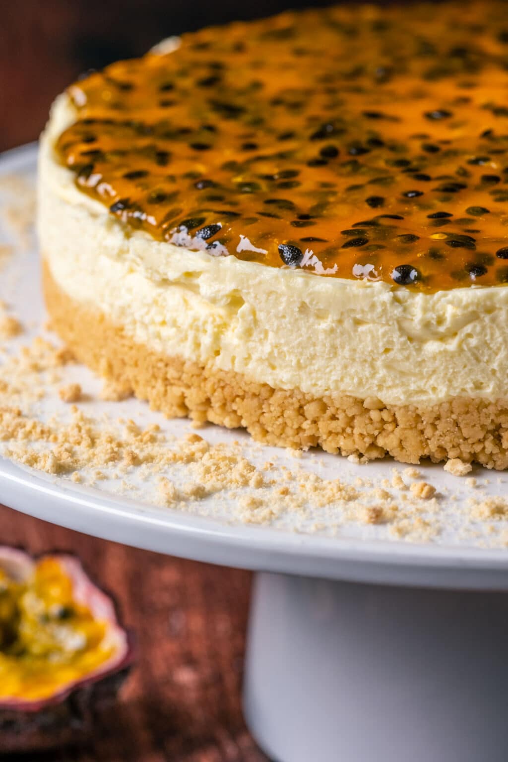 Passion Fruit Cheesecake - Gimme That Flavor