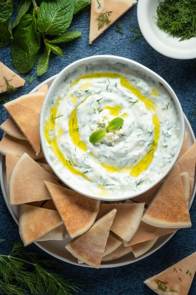 Haydari (Turkish Yogurt Dip) - Gimme That Flavor