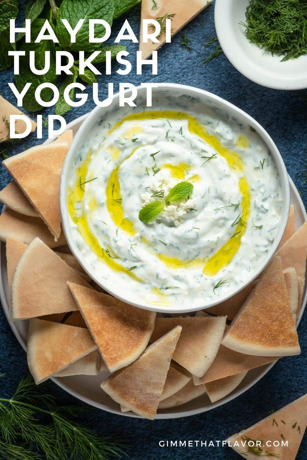 Haydari (Turkish Yogurt Dip) - Gimme That Flavor