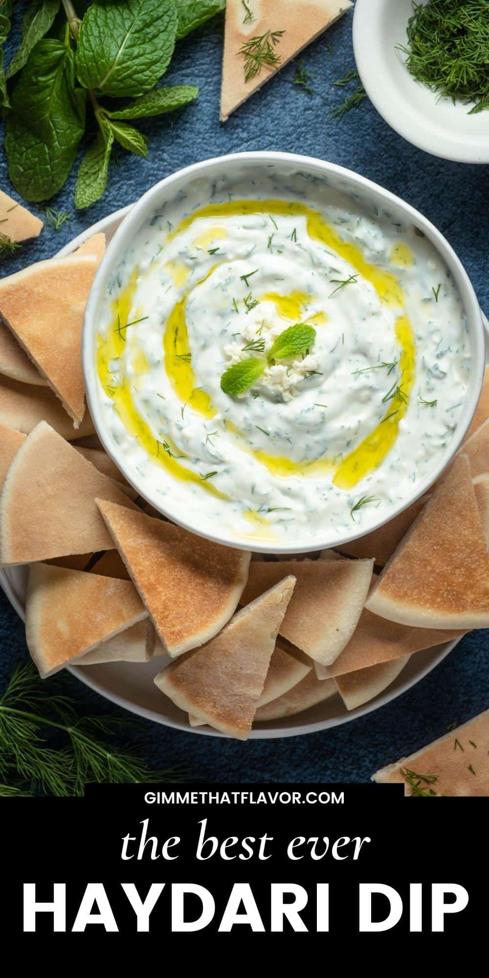 Haydari (Turkish Yogurt Dip) - Gimme That Flavor