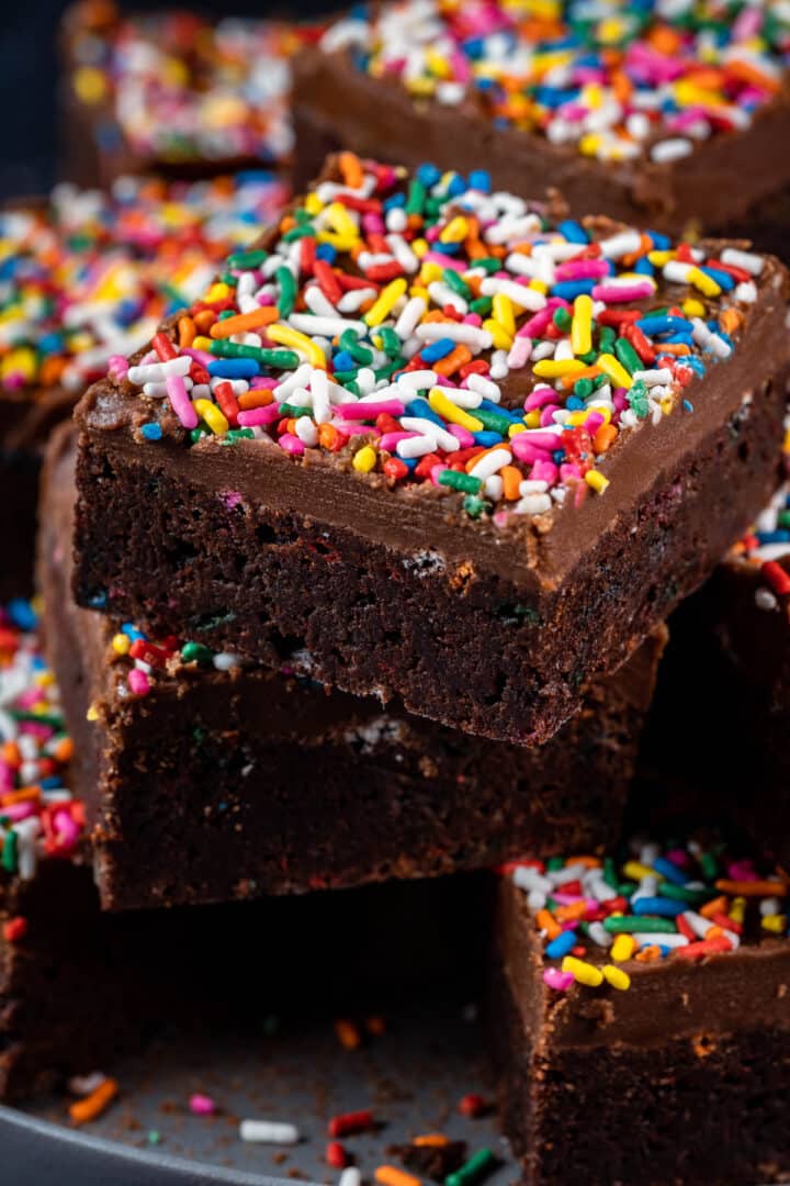 Sprinkle Brownies - Gimme That Flavor
